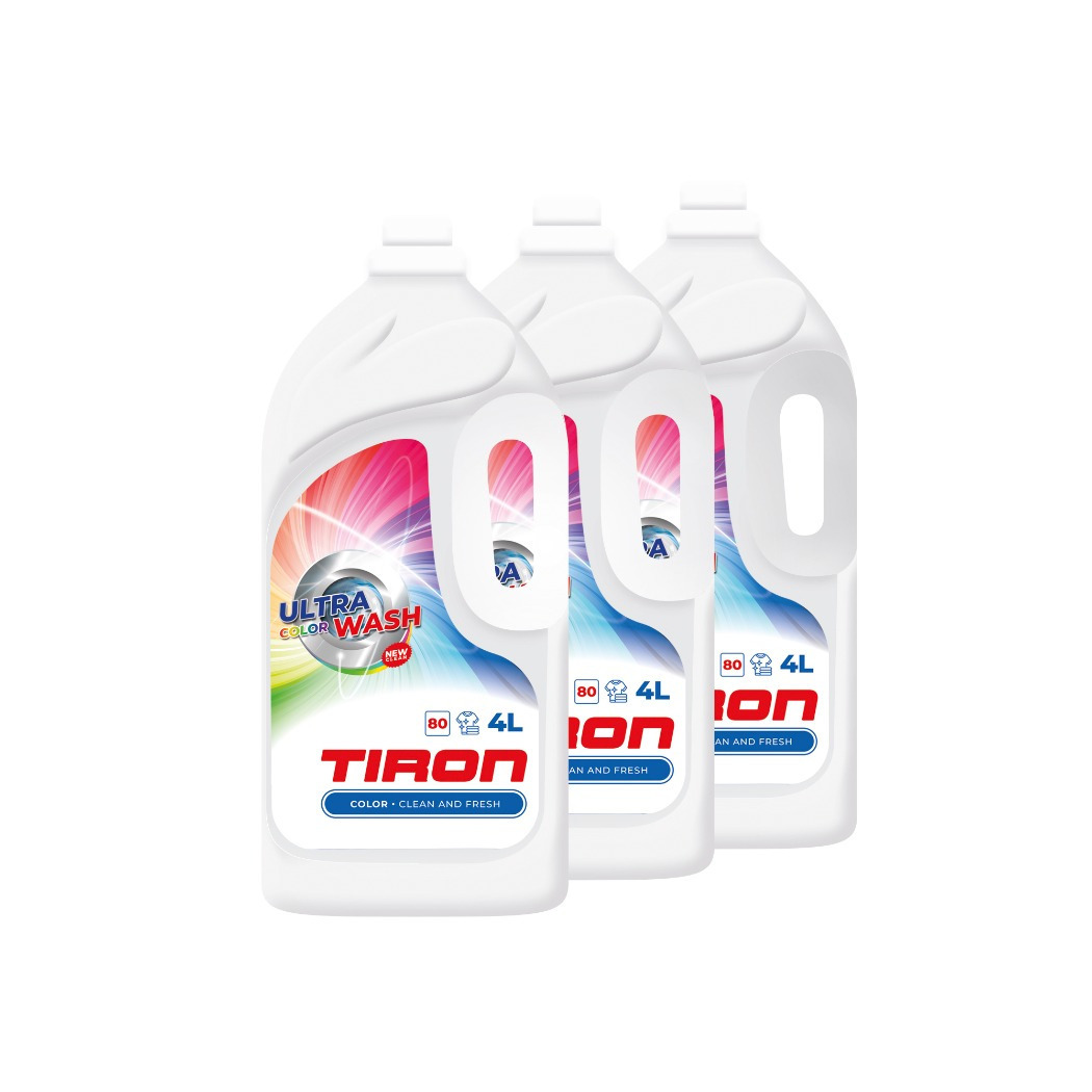 Tiron 3 x 4 liter mosógél színes ruhákhoz | Lealkudtuk